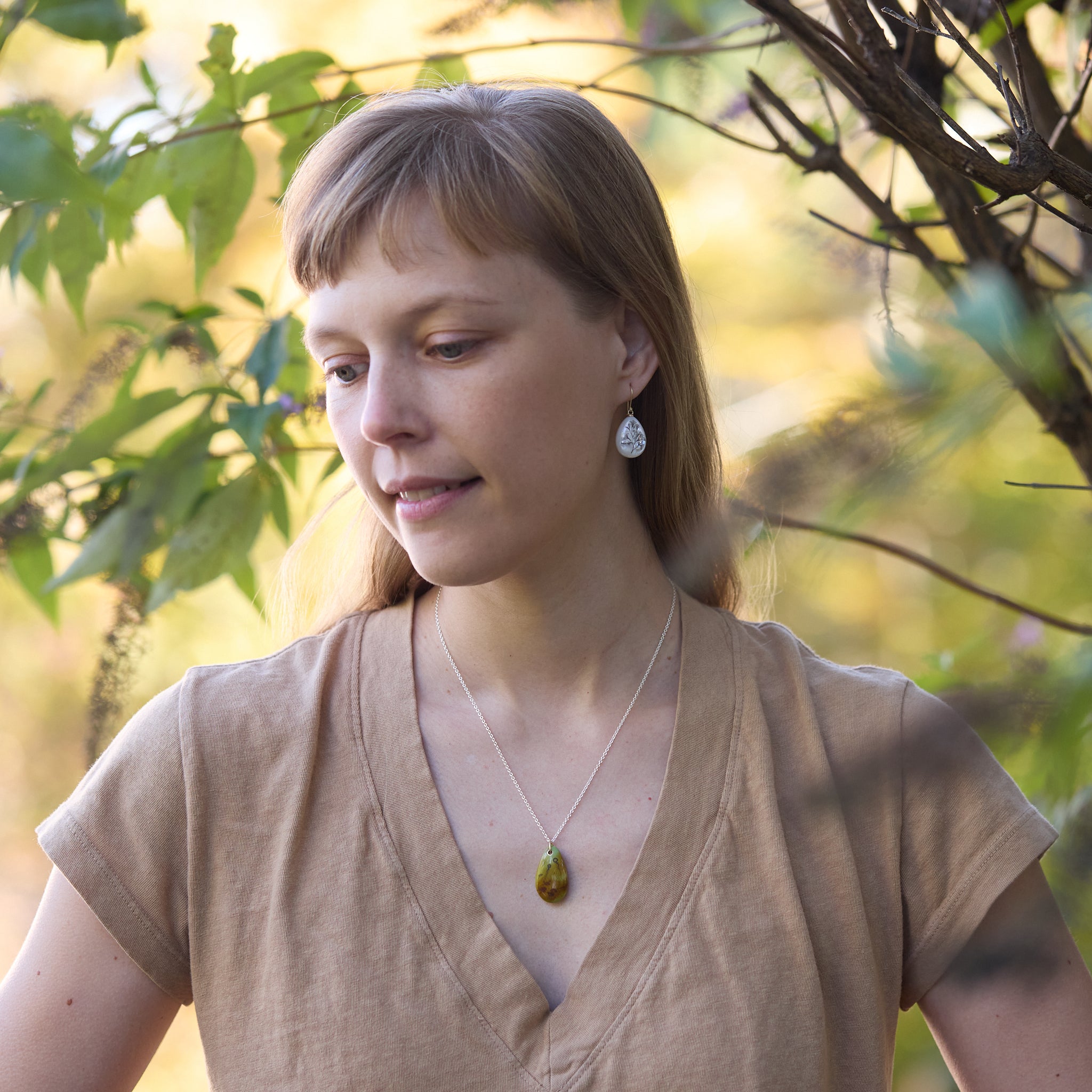 Medusa's Veil Kingman Turquoise Scrimshaw Necklace – Hannah Blount Jewelry