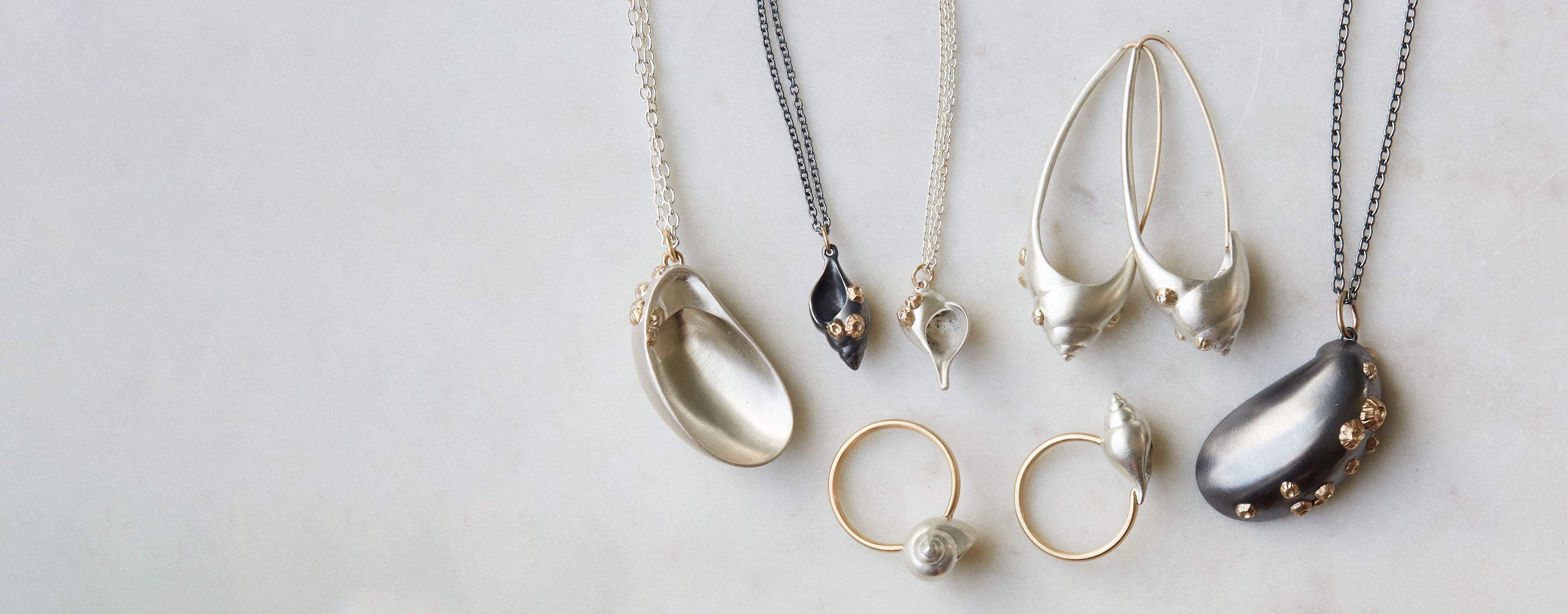 Gilded Shell Handmade Jewelry – Hannah Blount Jewelry