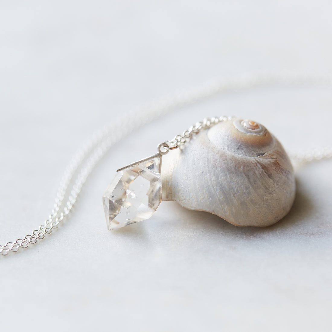 Handcrafted Sticks and Stones Herkimer Quartz Necklace – Hannah Blount ...
