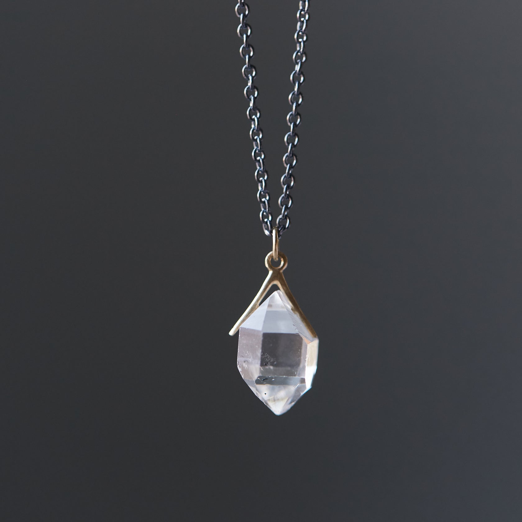 Handcrafted Sticks and Stones Herkimer Quartz Necklace – Hannah Blount ...